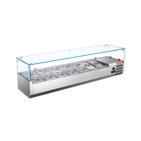 200 cm Glass Top Cold Bain Marie - Fun Food Thailand