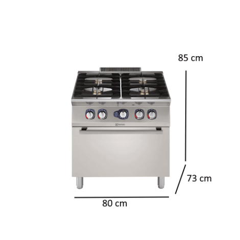 Modular Cooking Range Line 700XP 4-Burner Gas Range on Gas Oven - Fun ...