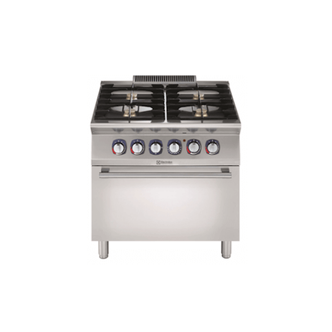 Modular Cooking Range Line 700XP 4-Burner Gas Range on Electric Oven ...