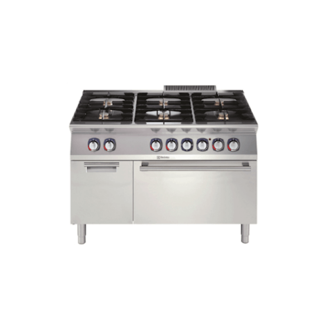 Modular Cooking Range Line 700XP 6-Burner Gas Range on Electric Oven ...