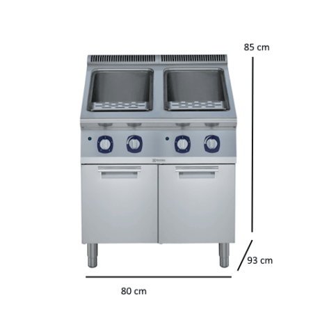 Modular Cooking Range Line 900XP Electric Pasta Cooker 2 Wells 40 ...