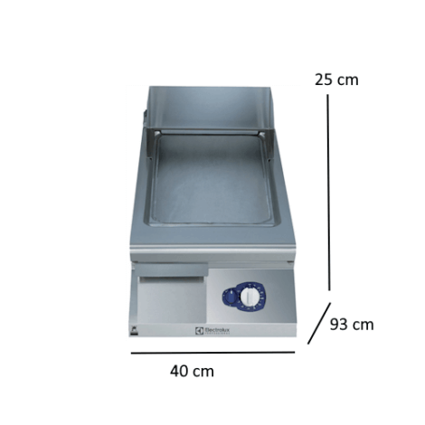 Modular Cooking Range Line 900XP 400mm Gas Fry Top, Smooth Brushed ...